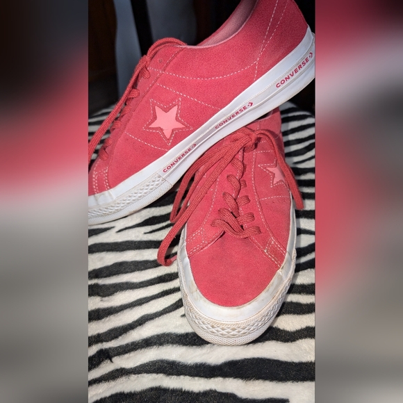 Converse | Shoes | Converse One Star Pinstripe In Pink Mens 8 Womens ...